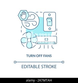 Turn off fans concept icon Stock Vector Image & Art - Alamy
