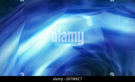 shining blue shifting lines modern digital background - abstract 3D ...