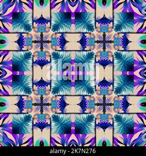 Brilliant peacock eye geometric wallpaper pattern. Elegant blur shimmer ...
