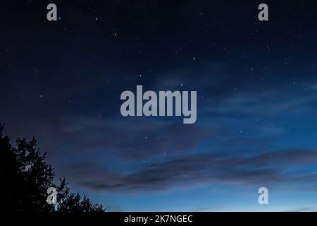 Constellation Ursa Major. Night starry sky. Astrophotography ...