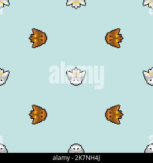 Owl Pixel art. 8 bit eagle-ow. pixelatedl Vector illustration Stock ...