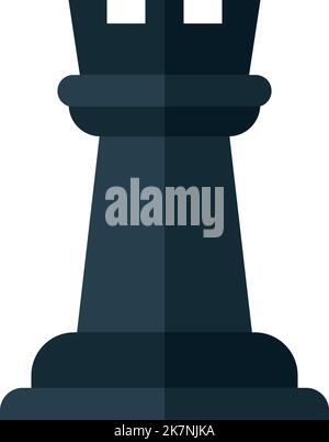 Rook icon. Black chess figure. Strategy symbol Stock Vector Image & Art ...