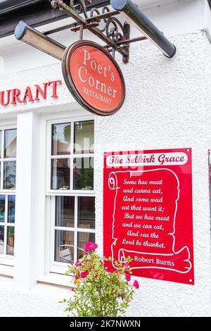 The Selkirk Grace by Robert Burns on the Poet's Corner Restaurant ...