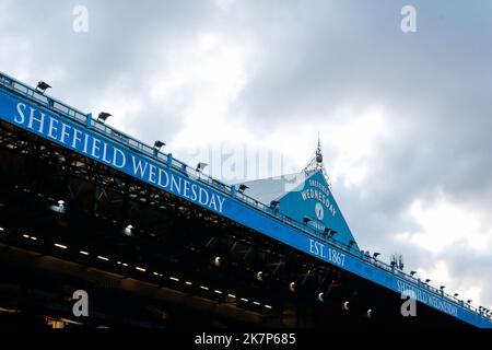 A view of the Sheffield Wednesday clock face inside Hillsborough ...