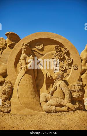 Sondervig, Denmark, June, 2022: International Sand Sculpture Festival ...