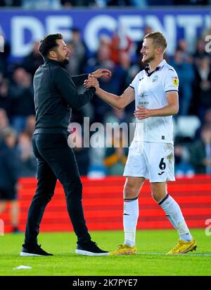 Harry Darling #6 of Swansea City celebrates his goal, during the Sky ...
