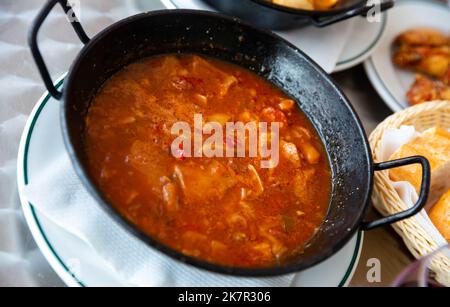 Madrid stew serving. Madrid, Spain Stock Photo - Alamy