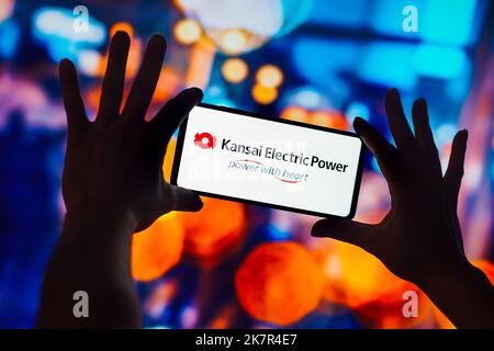In this photo illustration, the KEPCO (Kansai Electric Power Company ...