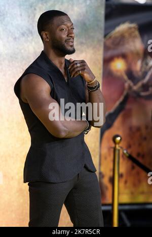 Actor Aldis Hodge attends the “Black Adam” premiere in Times Square ...