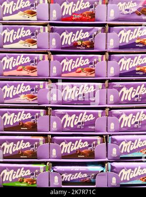 chocolate bar, variety, milka, chocolate bars, varieties Stock Photo ...