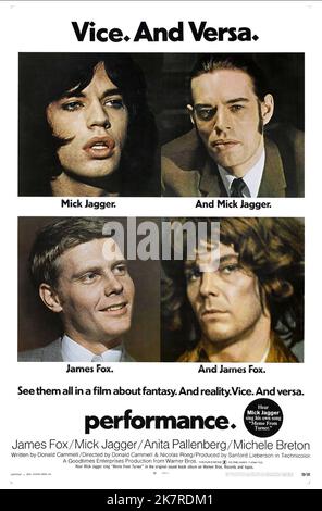 PERFORMANCE, Mick Jagger, James Fox, 1970 Stock Photo - Alamy
