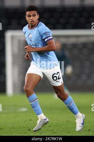 Derby, England, 18th October 2022. Carlos Borges of Manchester City ...