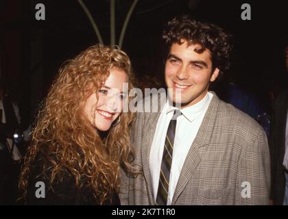 George Clooney and Kelly Preston Circa 1988 Credit: Ralph Dominguez ...