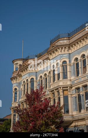 The historic Hastings Building, constructed in 1889, in Port Townsend ...