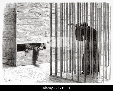 Eugene Collache in prison in Edo, Japan. An adventure in Japan by ...