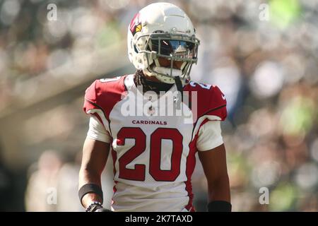 Cornerback (20) Marco Wilson of the Arizona Cardinals against the Los ...