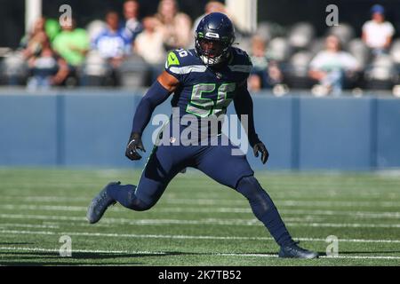 Seattle Seahawks linebacker Jordyn Brooks (56) in action during an NFL ...