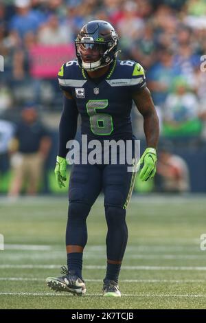 Seattle Seahawks safety Quandre Diggs (6) walks off the field after an ...