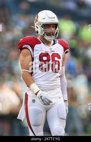 Arizona Cardinals tight end Zach Ertz (86) plays against the Carolina ...
