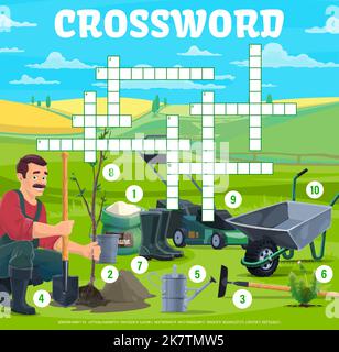 Farmer tools and equipment. Word search puzzle game worksheet ...