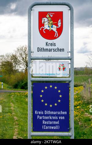 Coat of arms of the Dithmarschen district at the Dithmarschen State ...