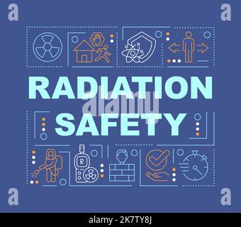 Radiation safety word concepts blue banner Stock Vector Image & Art - Alamy