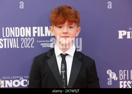 Gregory Mann attends 'Pinocchio' premiere, 66th BFI London Film ...