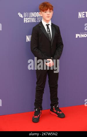 Gregory Mann attends 'Pinocchio' premiere, 66th BFI London Film ...