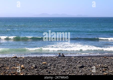 March 05 2018 - Lanzarote, Canary Islands, Spain: The People enjoy the ...