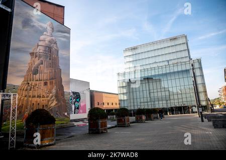 Illustration picture shows the Aula Magna building of the UCLouvain ...