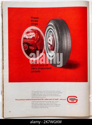 1965 magazine advert advertising General Electric televisions Stock ...