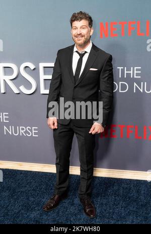 Gabe Fazio attends Netflix premiere of Good Nurse at Paris Theater on ...