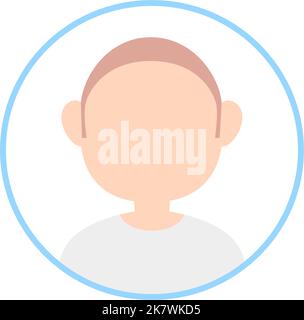 Faceless person icon with blue frame Stock Vector Image & Art - Alamy
