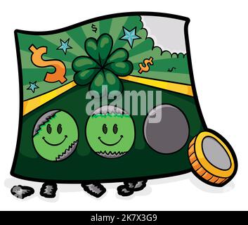 Lucky ticket cartoon vector illustration Stock Vector Image & Art - Alamy