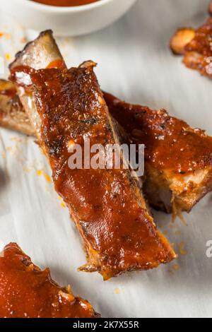 Homemade BBQ Cajun Style Ribs with Sauce Stock Photo - Alamy