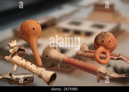 Aztec Musical Instruments - Some typical Aztec musical instruments ...