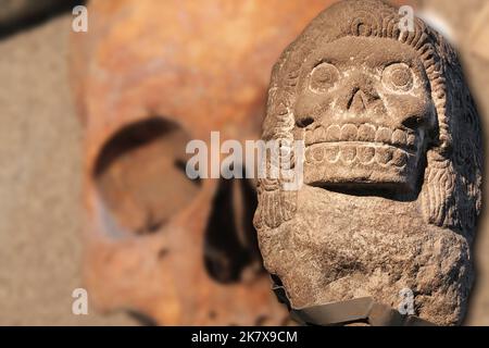Mictlanteculhtli (lord of Mictlan), according to Aztec mythology, was ...