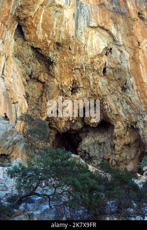cave, Agiofarango gorge, Crete, Greece, Europe Stock Photo - Alamy