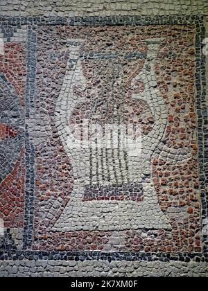 Greek antique mosaic floor. Real archaeological tiles and mosaics of ...