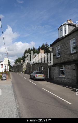 Kirkmichael street scene Scotland August 2021 Stock Photo - Alamy