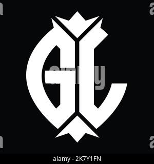 LG Logo monogram shield leaf crown element design template Stock Photo ...