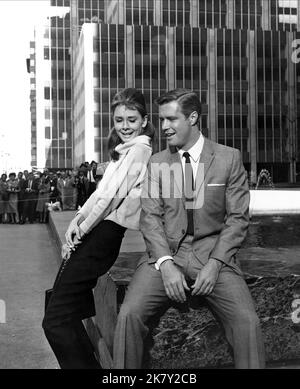 Audrey Hepburn and George Peppard in Breakfast at Tiffany's. Museum ...