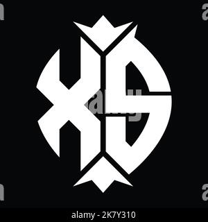 SX Logo monogram shield leaf crown element design template Stock Photo ...