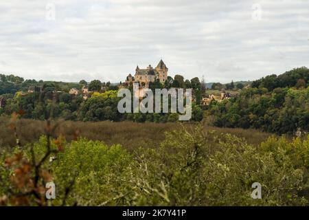 French turreted chateau with commanding skyline and extensive views of ...