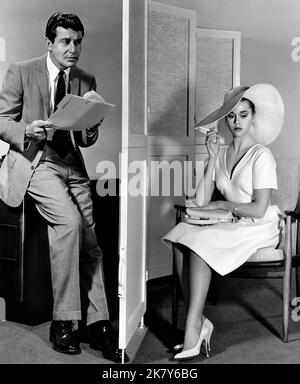 Efrem Zimbalist, Jr., Jane Fonda, on-set of the Film, "The Chapman ...
