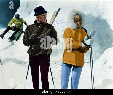 THE DOUBLE MAN, Britt Ekland, Yul Brynner, David Bauer, 1967 Stock ...