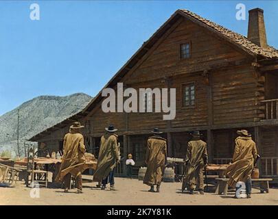 Western movie gunfight, scene from a movie from the 1950s Stock Photo ...