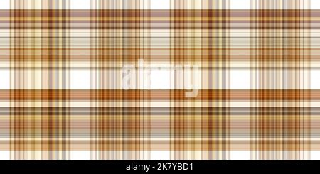 Woodland white tartan seamless border textile. Tonal autumnal forest ...