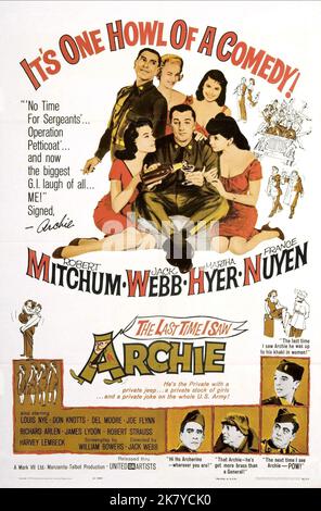 THE LAST TIME I SAW ARCHIE, from left: Jack Webb, Robert Mitchum, 1961 ...