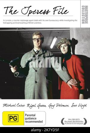THE IPCRESS FILE poster for 1965 Rank film with Michael Caine Stock ...